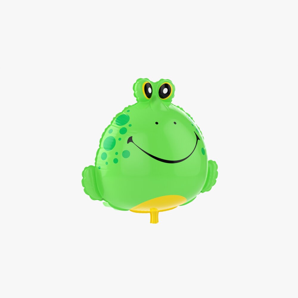 Inflatable Frog-Shaped Foil Balloon 3D model - Download Toys on ...