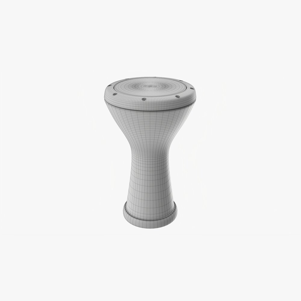 Doumbek Percussion Instrument 3D model - Download Musical Instruments ...