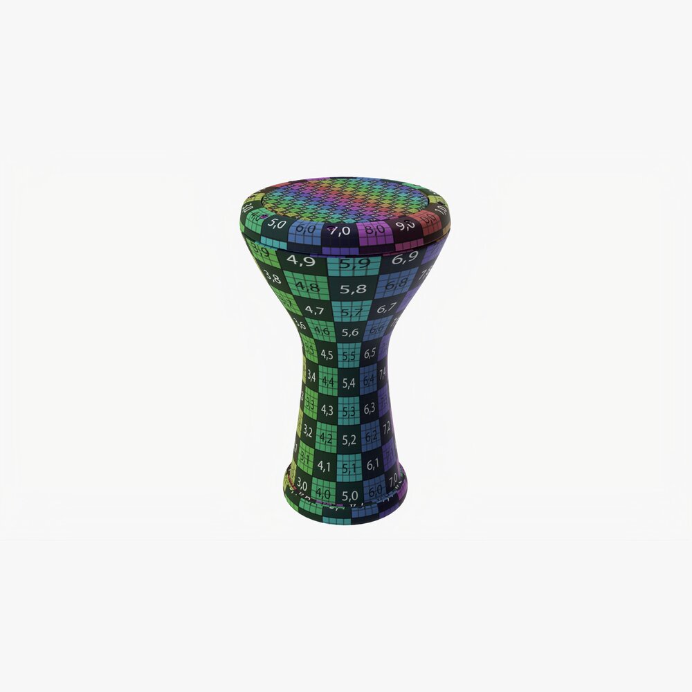 Doumbek Percussion Instrument 3D model - Download Musical Instruments ...
