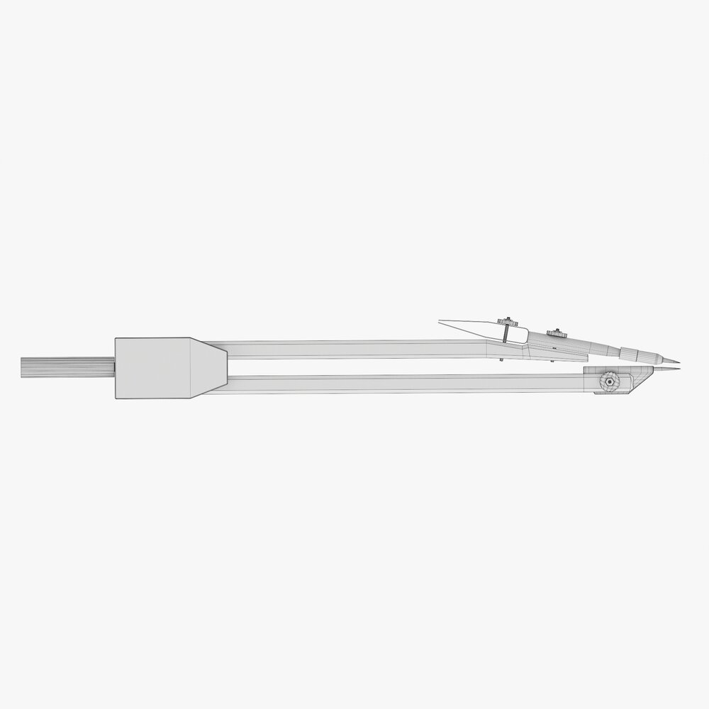 Drafting Compass 02 3D model - Download Stationery on 3DModels.org
