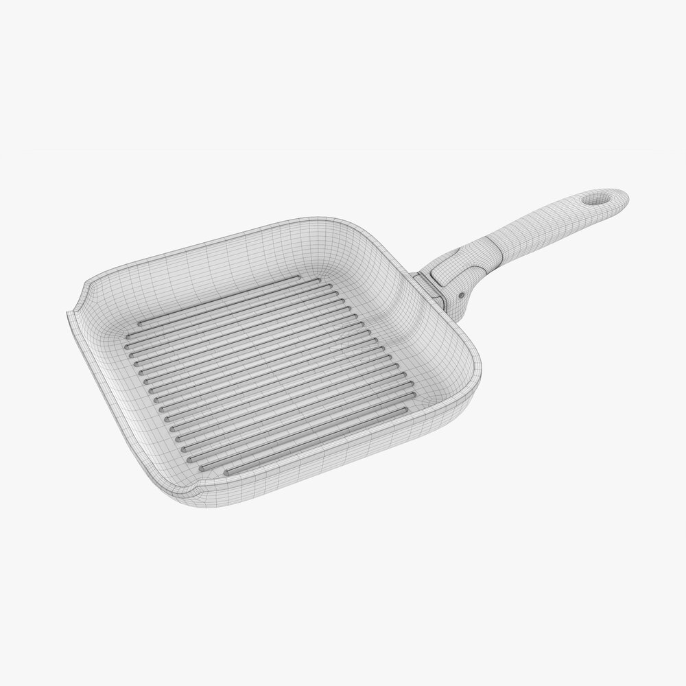 Frying Pan Without Lid 26cm 3D model - Download Tableware on 3DModels.org