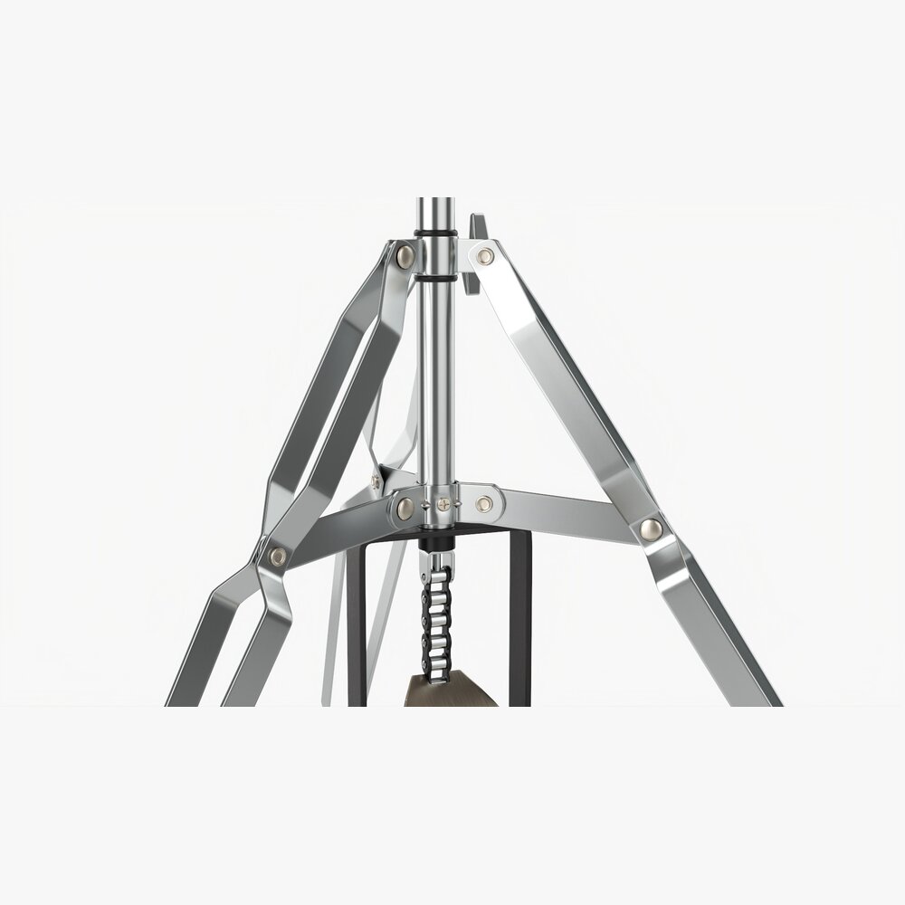 Hi-Hat Cymbals On Stand 3D model - Download Musical Instruments on ...