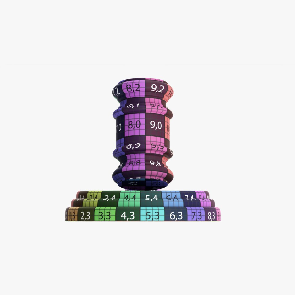 Wooden Court Gavel with Circular Base 3D model - Download Hobbies on ...