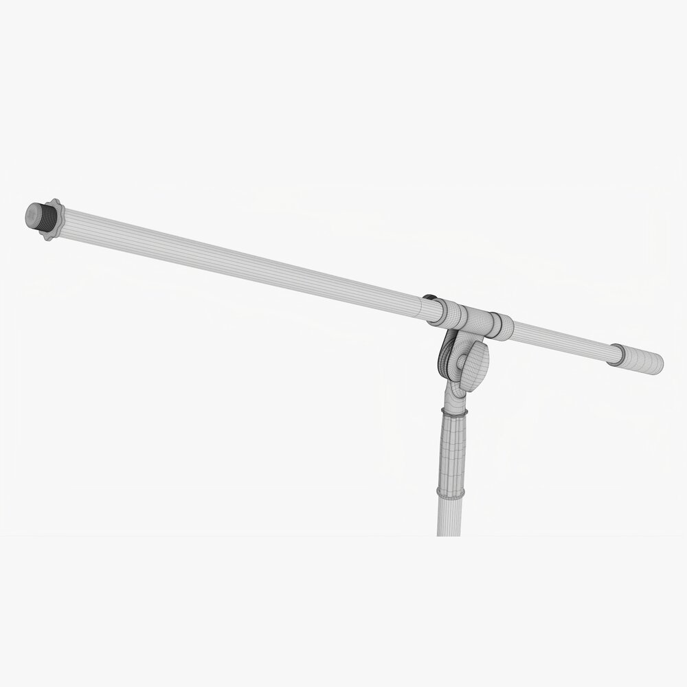 Microphone Tripod Stand 3D model - Download Musical Instruments on ...