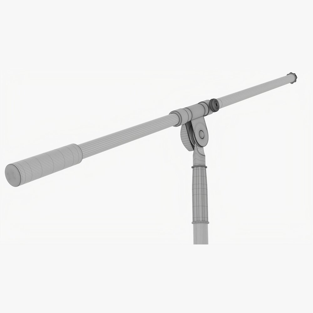 Microphone Tripod Stand 3D model - Download Musical Instruments on ...