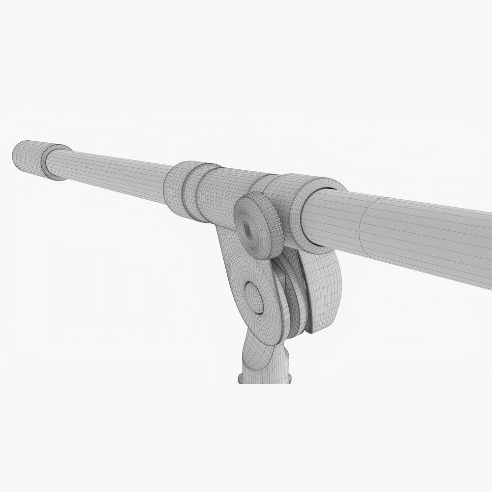 Microphone Tripod Stand 3D model - Download Musical Instruments on ...