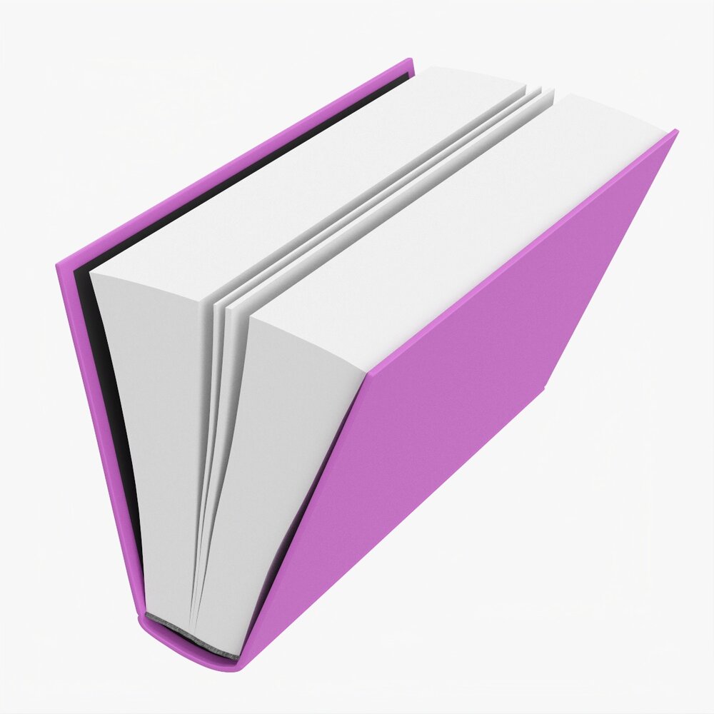 Open Book Mockup 06 3D model - Download Stationery on 3DModels.org