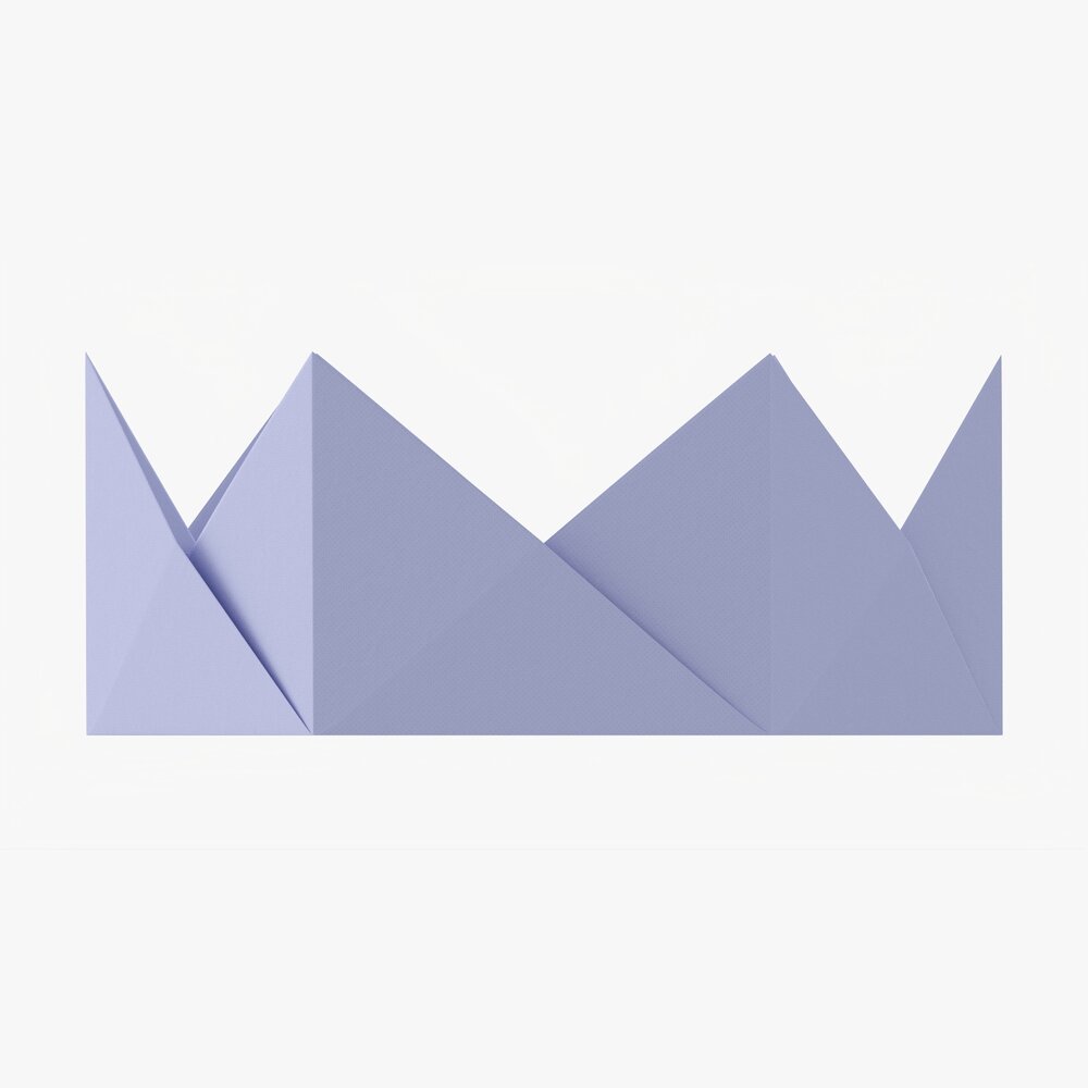 Paper Crown Origami 3D model - Download Accessories on 3DModels.org