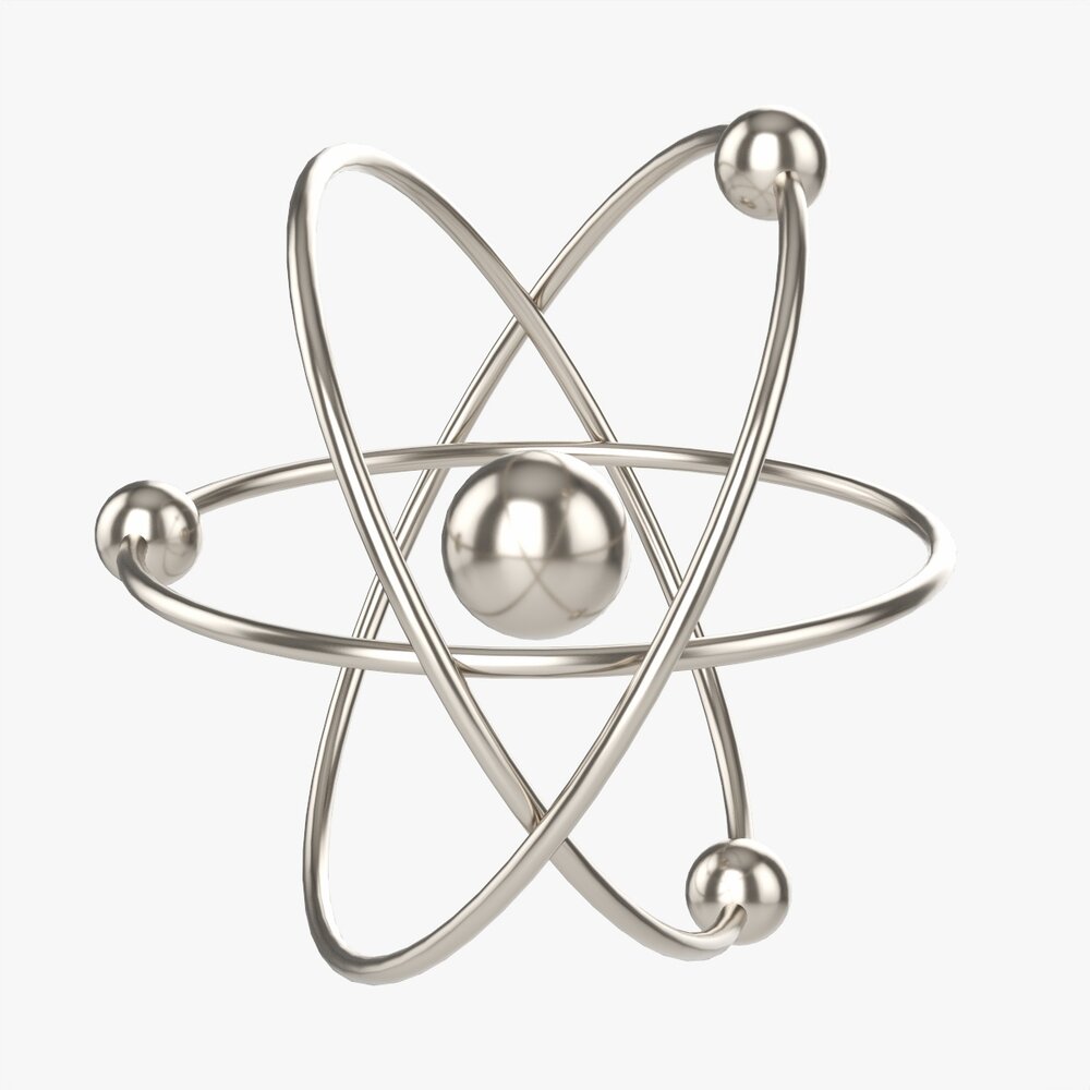 Metallic Atom Structure with Orbital Electrons 3D model - Download ...