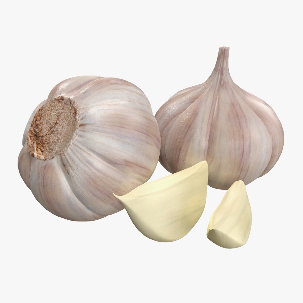 Cabezas de Ajo con Dientes Modelo 3D - Descargar Verdura on 3DModels.org