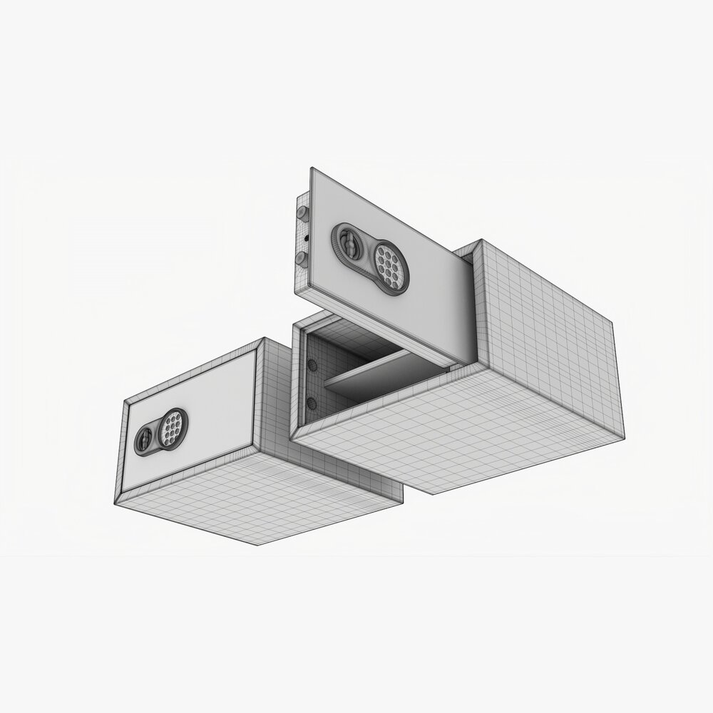 Safe Box With Digital Code Lock 3D model - Download Hobbies on 3DModels.org