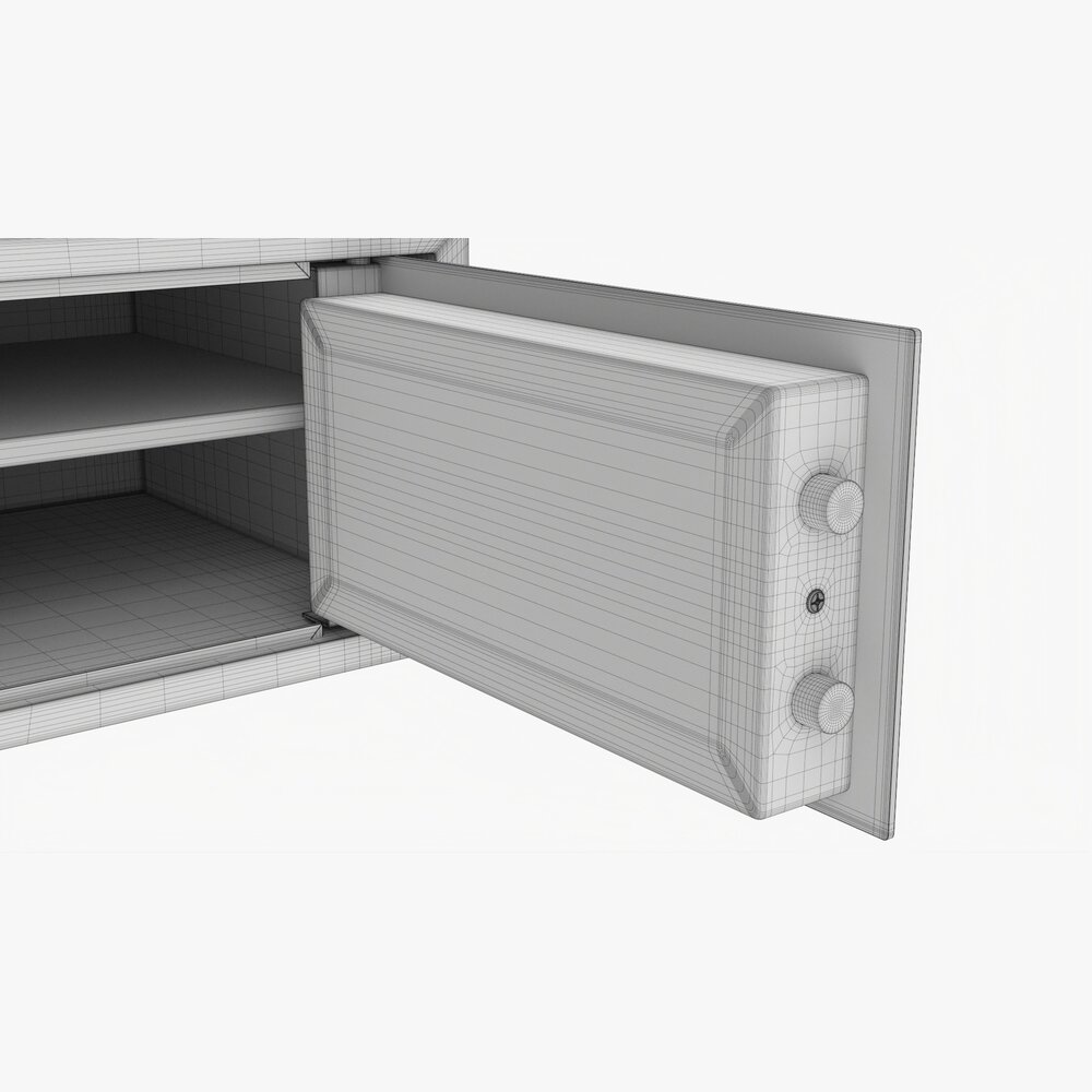 Safe Box With Digital Code Lock 3D model - Download Hobbies on 3DModels.org