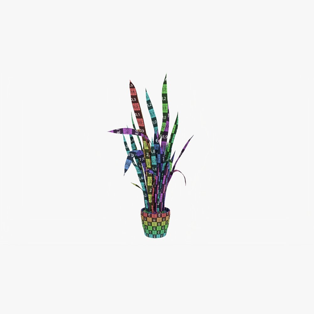 Tall Snake Plant Sansevieria Trifasciata Houseplant 3D model - Download ...