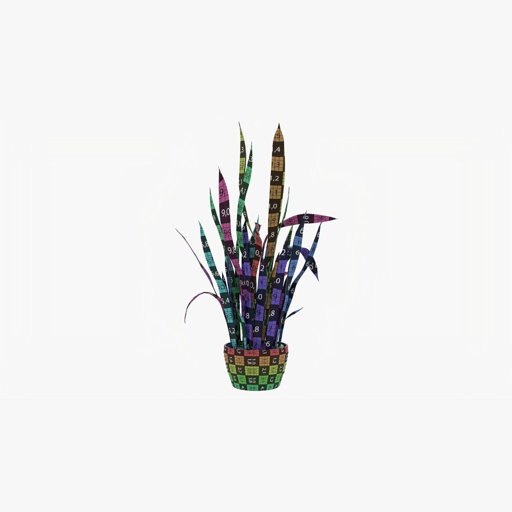 Tall Snake Plant in Terracotta Pot 3D model - Download Houseplants on ...