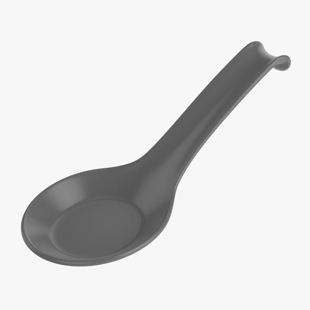 Spoon For Japanese Food 3D model - Download Tableware on 3DModels.org