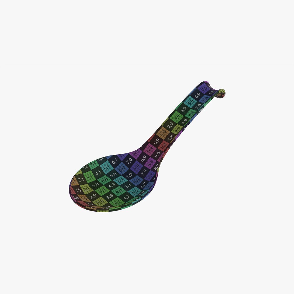 Spoon For Japanese Food 3D model - Download Tableware on 3DModels.org