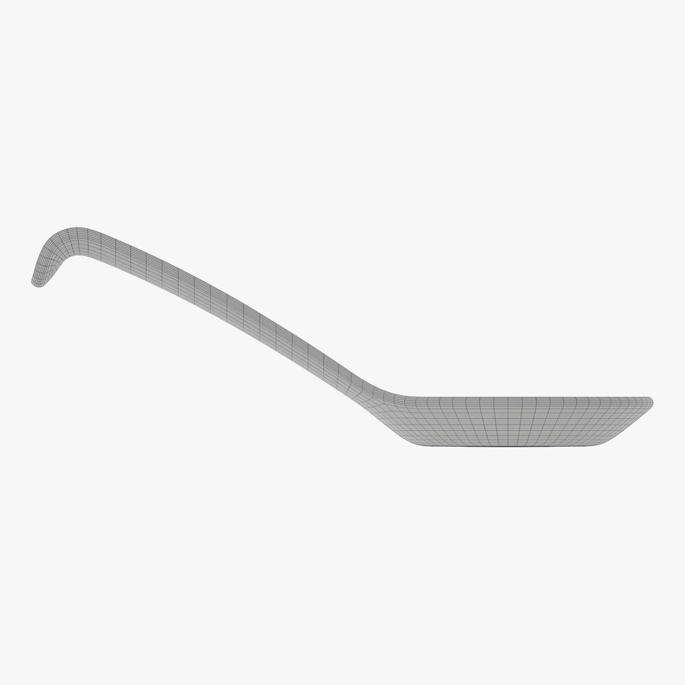 Spoon For Japanese Food 3D model - Download Tableware on 3DModels.org