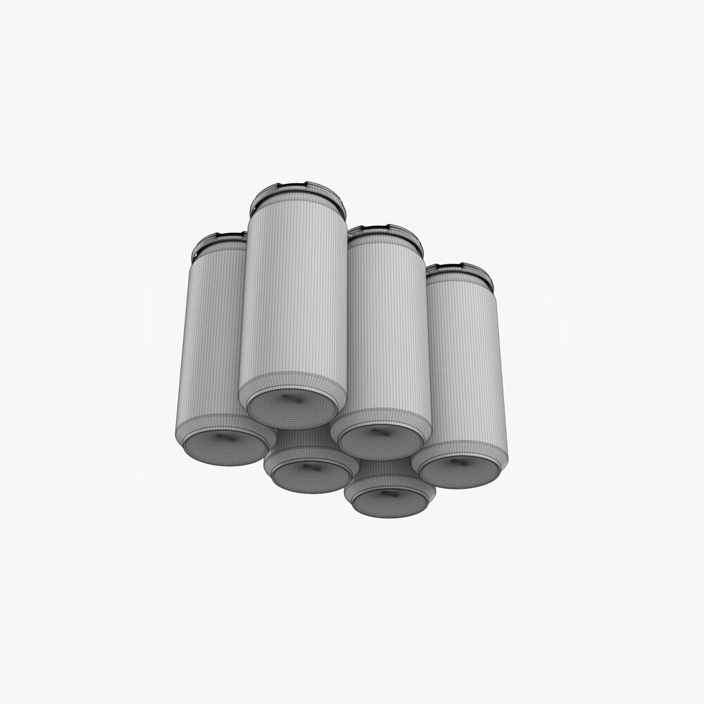 Standard Can Clip Pak Carrier Handle 6pak 3D model - Download Bottles ...