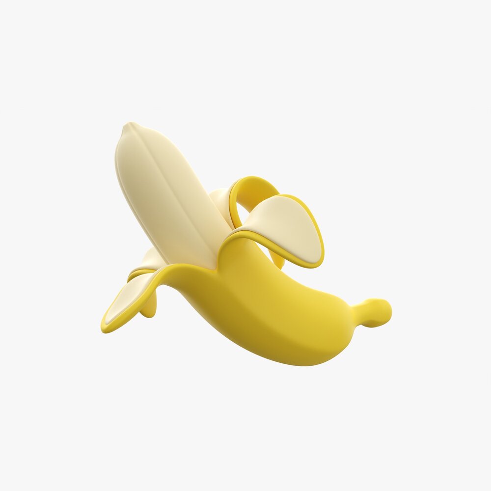 Stylized Banana 3D model - Download Fruit on 3DModels.org