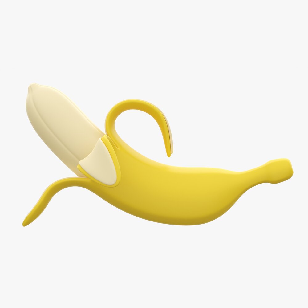 Stylized Banana 3D model - Download Fruit on 3DModels.org