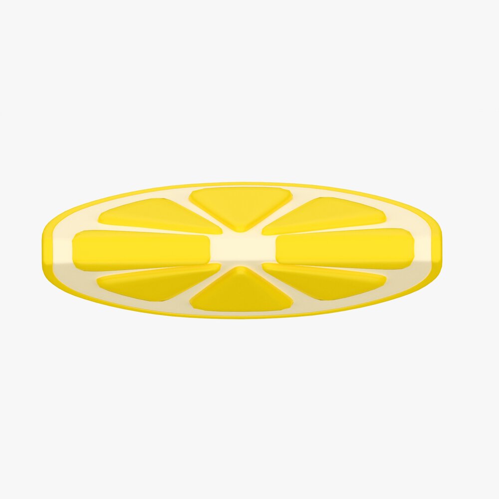 Stylized Lemon Slice 3D model - Download Fruit on 3DModels.org