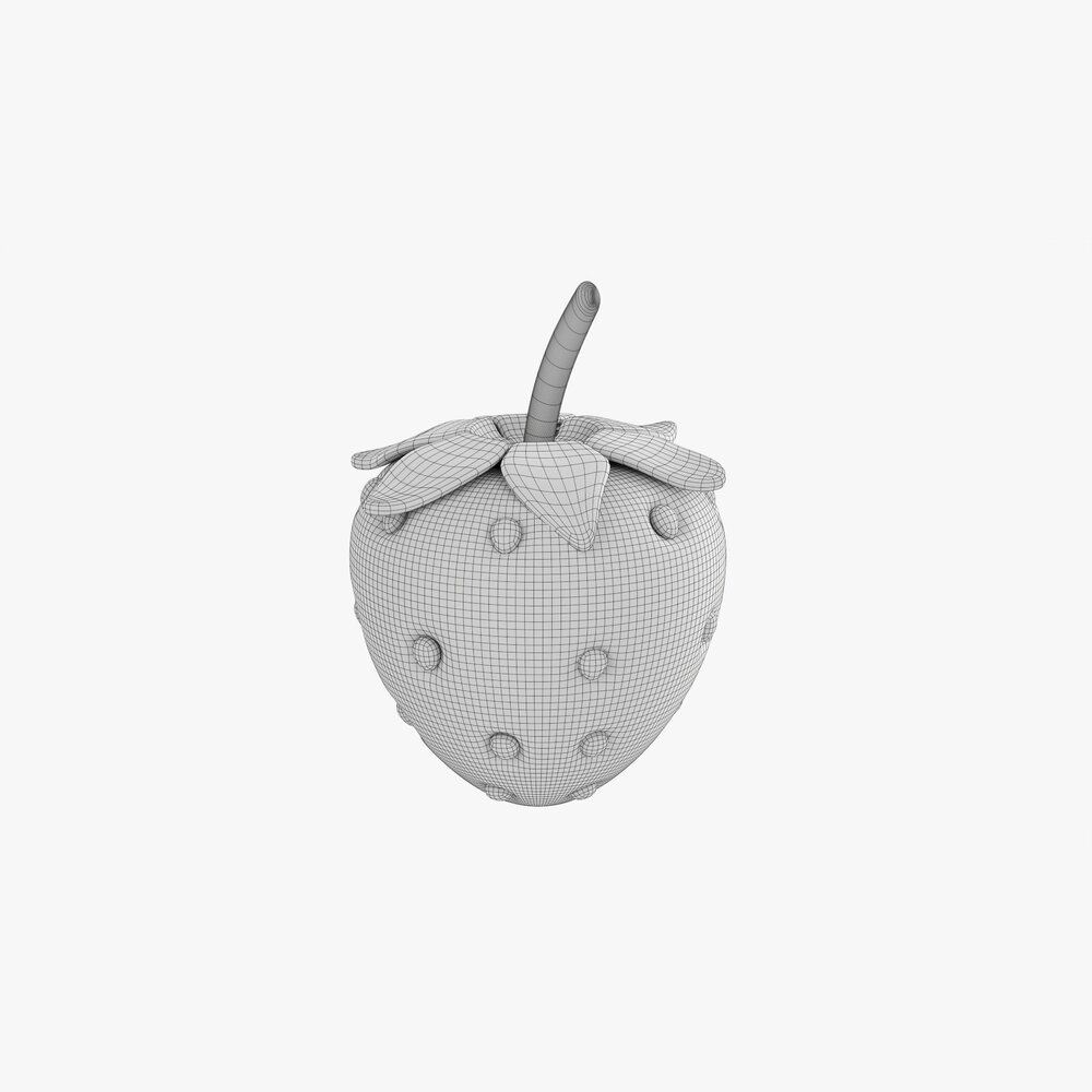 Stylized Strawberry 3D model - Download Fruit on 3DModels.org
