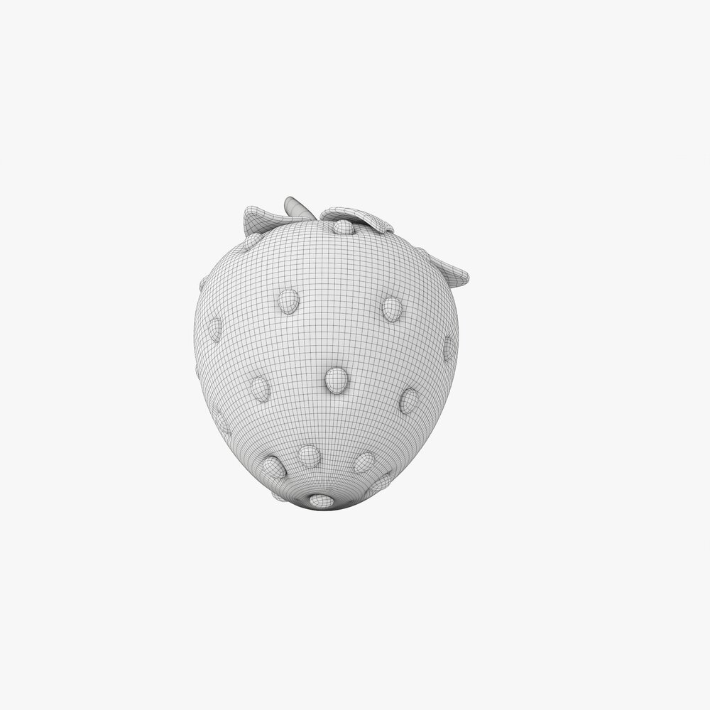 Stylized Strawberry 3D model - Download Fruit on 3DModels.org