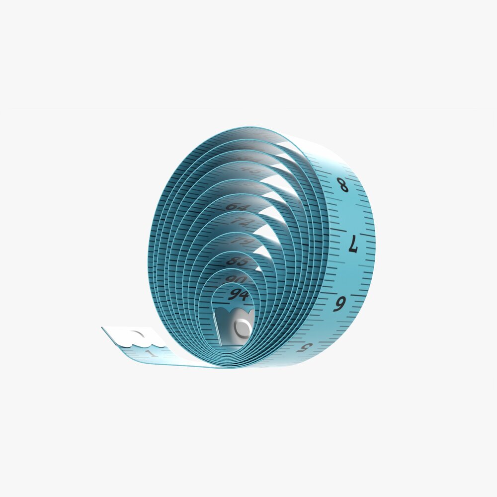 Tailor Measuring Tape 04 3D model - Download Tools on 3DModels.org