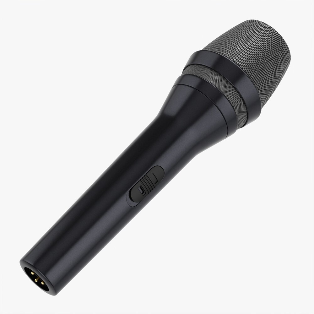 Micrófono de Voz Modelo 3D - Descargar Instrumentos musicales activado ...