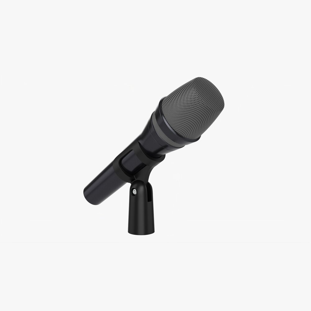Micrófono Vocal con Soporte Modelo 3D - Descargar Instrumentos ...
