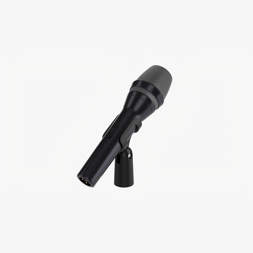 Micrófono Vocal con Soporte Modelo 3D - Descargar Instrumentos ...