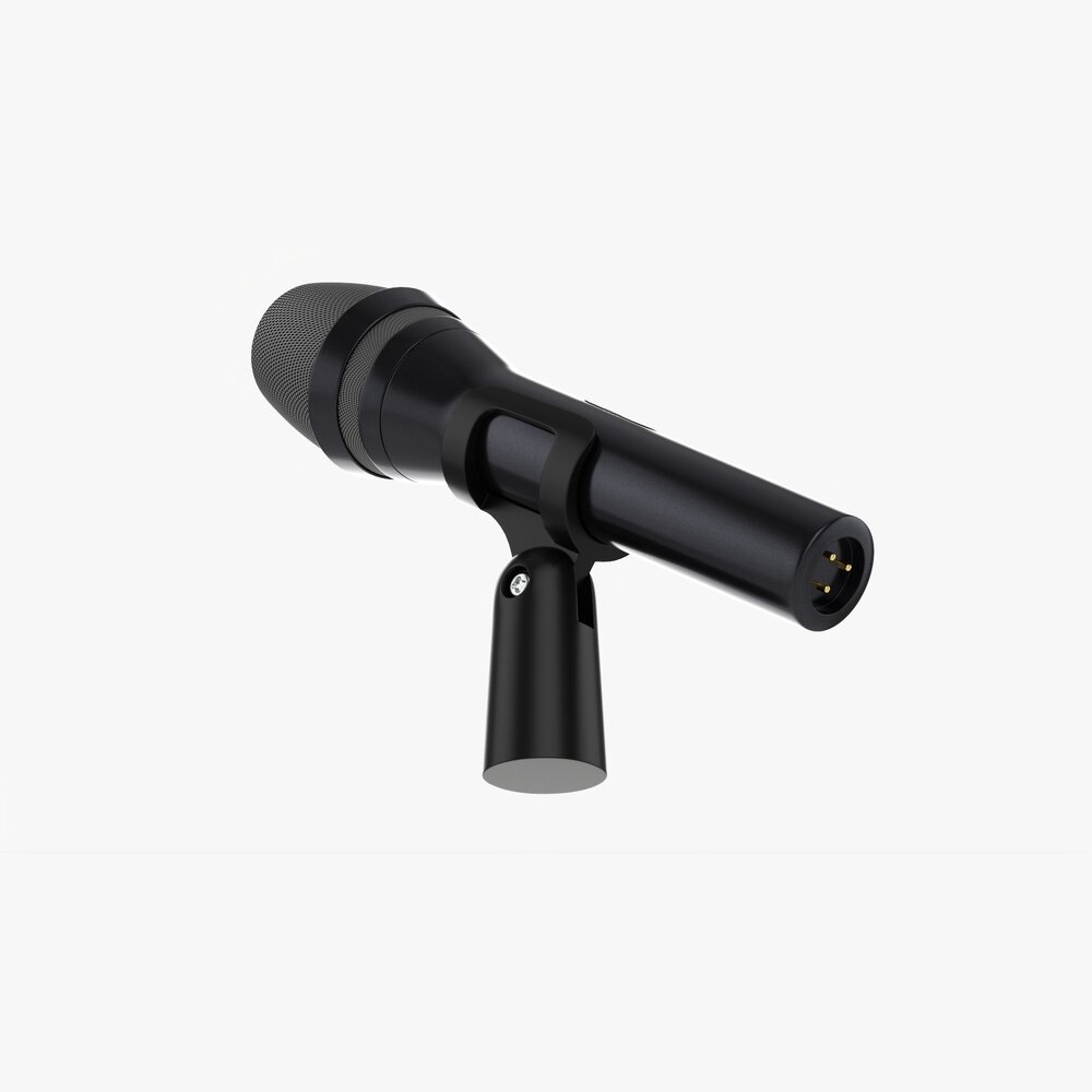 Micrófono Vocal con Soporte Modelo 3D - Descargar Instrumentos ...