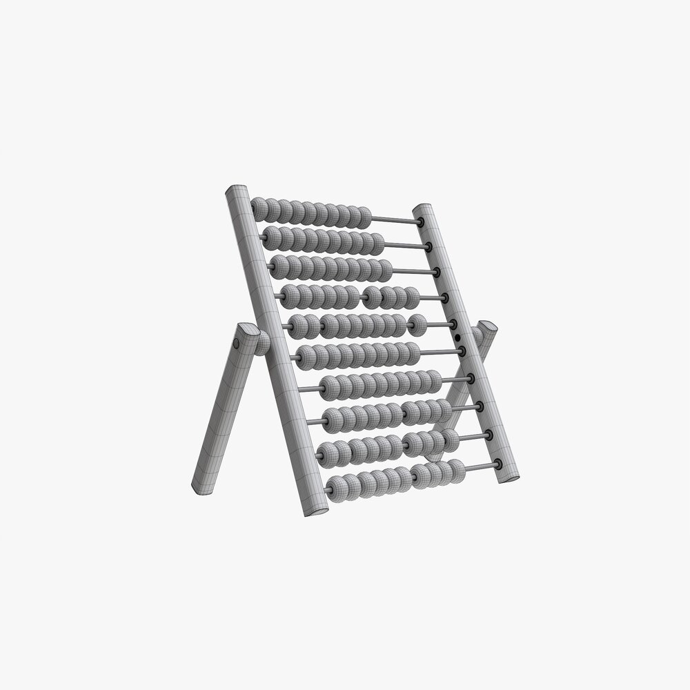 Abacus Counting Frame 3D model - Download Stationery on 3DModels.org
