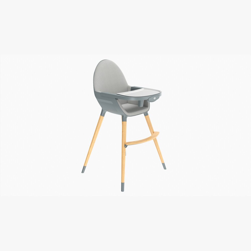 Babylo Baby Highchair With Table 3D model - Download Chair on 3DModels.org