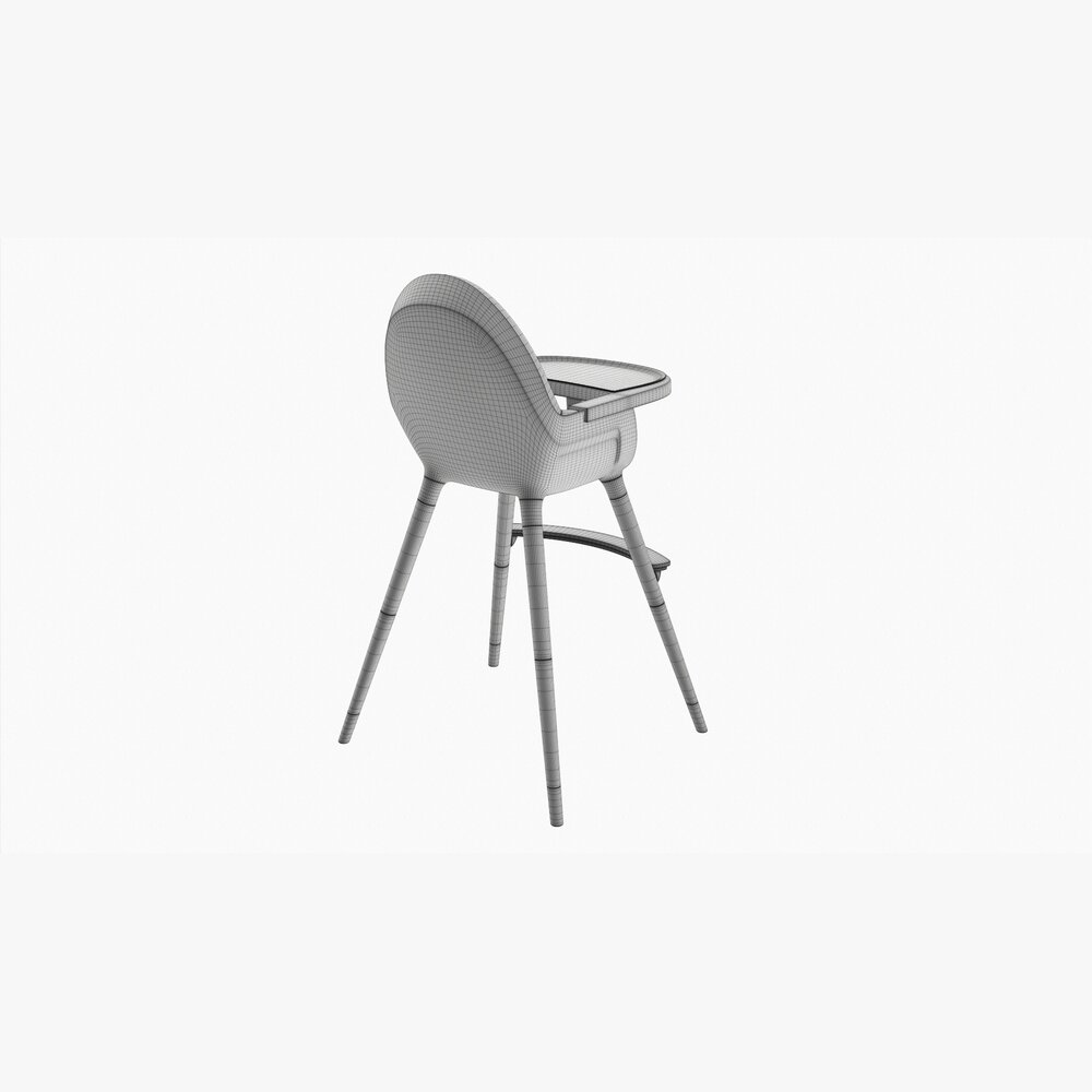 Babylo Baby Highchair With Table 3D model - Download Chair on 3DModels.org