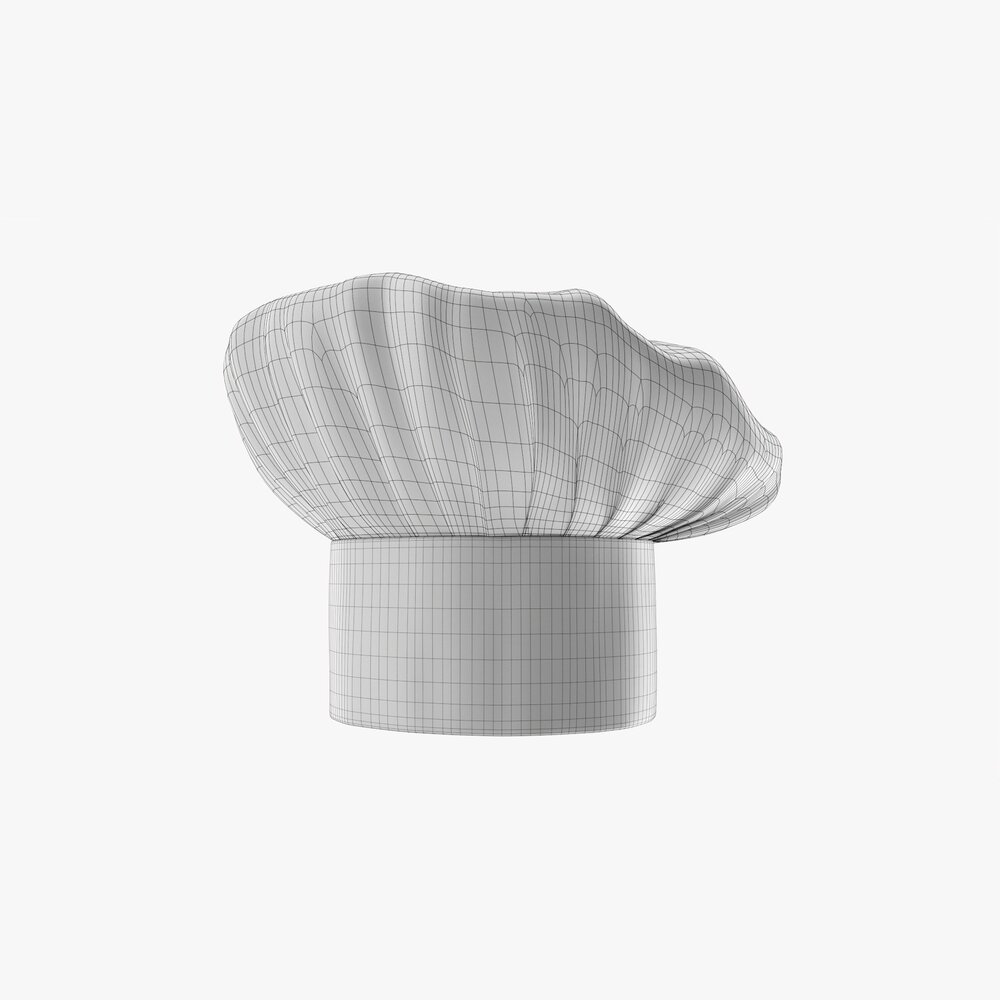 Chef Hat 3D model - Download Hats on 3DModels.org