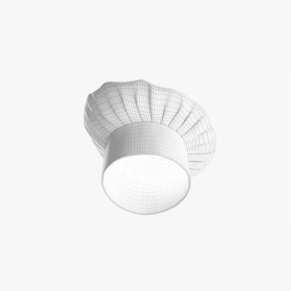 Chef Hat 3D model - Download Hats on 3DModels.org