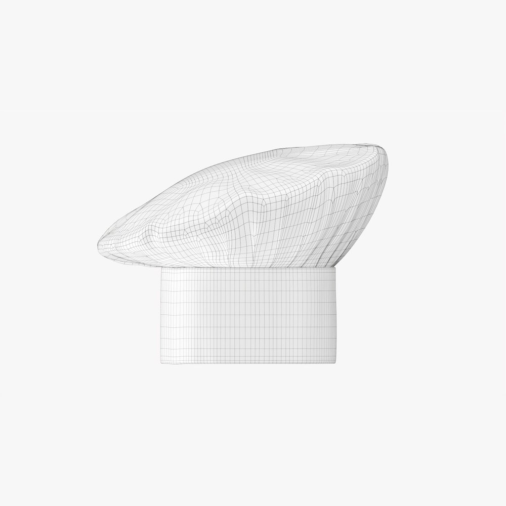Chef Hat 3D model - Download Hats on 3DModels.org