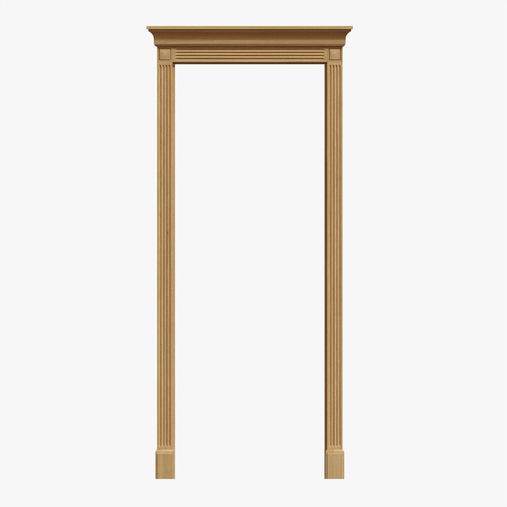 Classic Door Portal 01 3D model - Download Building components on ...