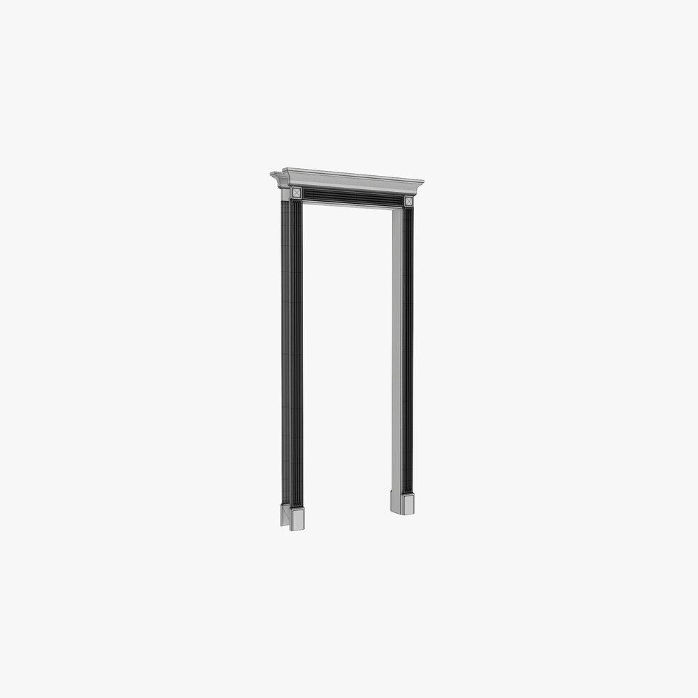 Classic Door Portal 01 3D model - Download Building components on ...