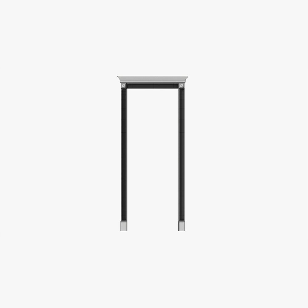Classic Door Portal 01 3D model - Download Building components on ...