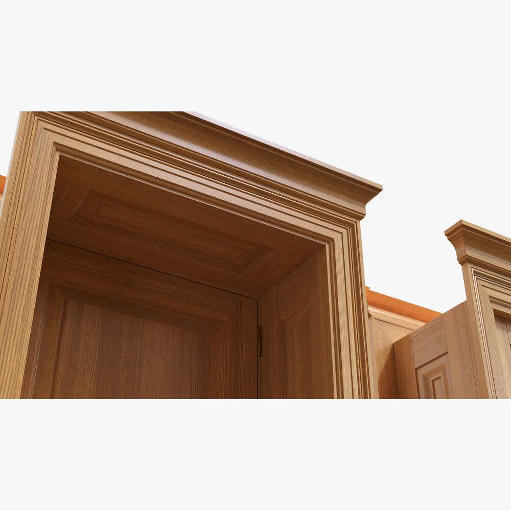 Classsic Door With Portal 01 3D model - Download Building components on ...