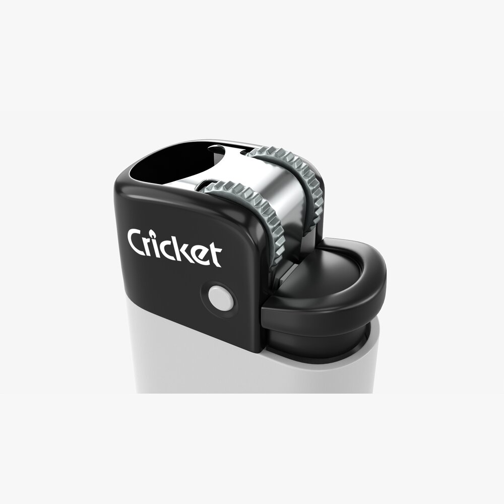Cricket Flint Taskusytytin Valkoinen Mockup 3D-malli - Lataa ...