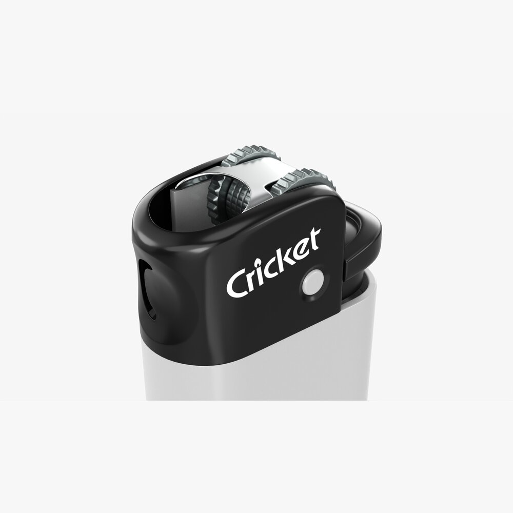 Cricket Flint Taskusytytin Valkoinen Mockup 3D-malli - Lataa ...