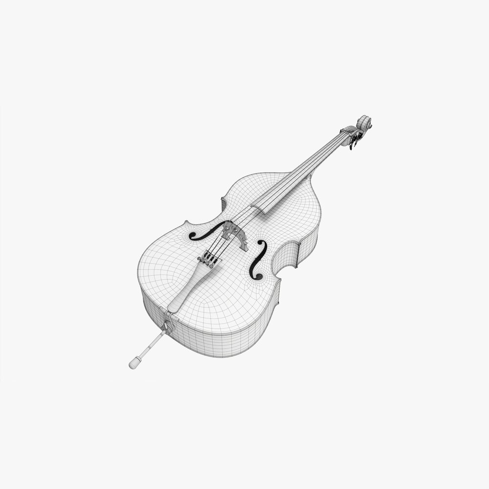 Double Bass 3D model - Download Musical Instruments on 3DModels.org