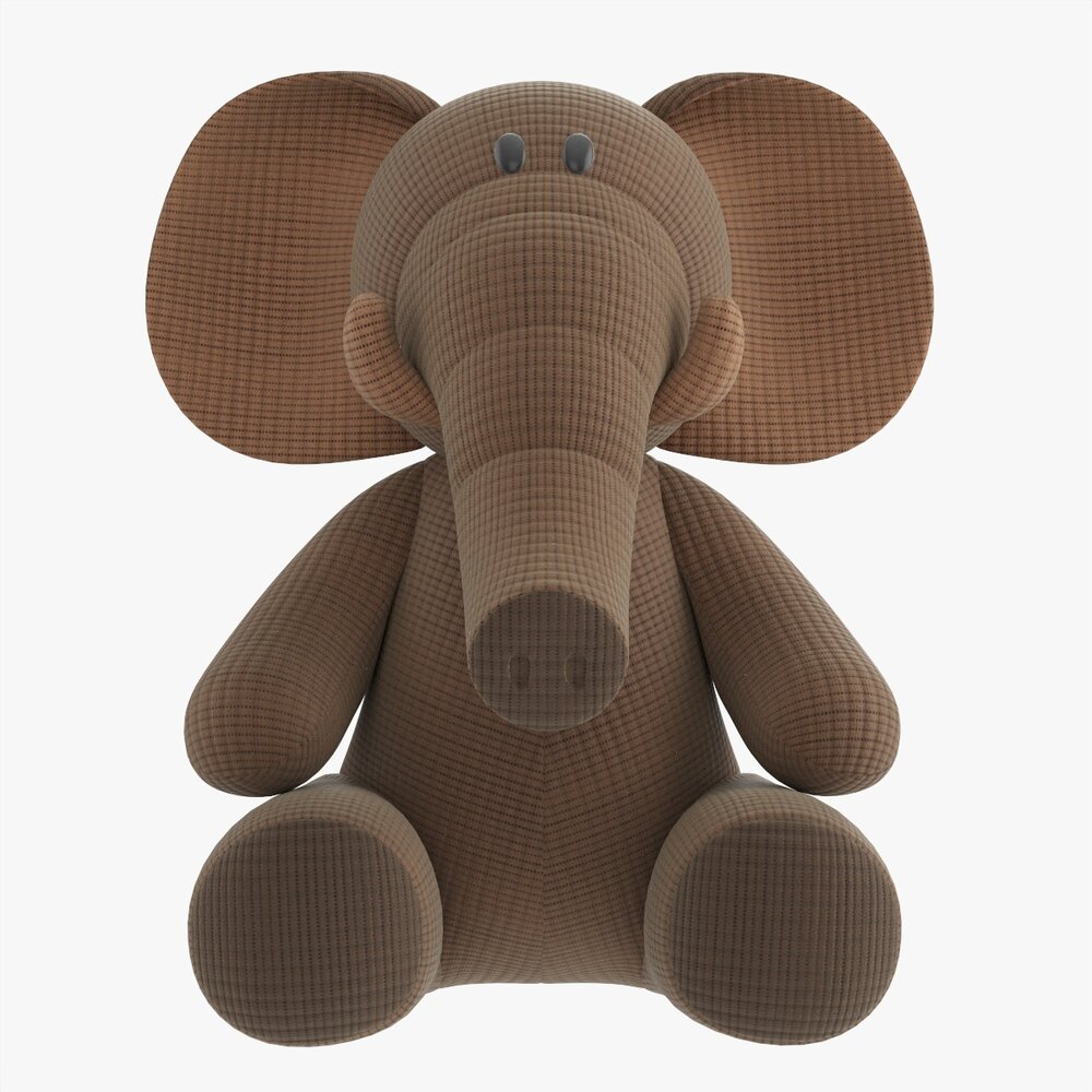 Elephant Soft Toy V1 3D model - Download Toys on 3DModels.org