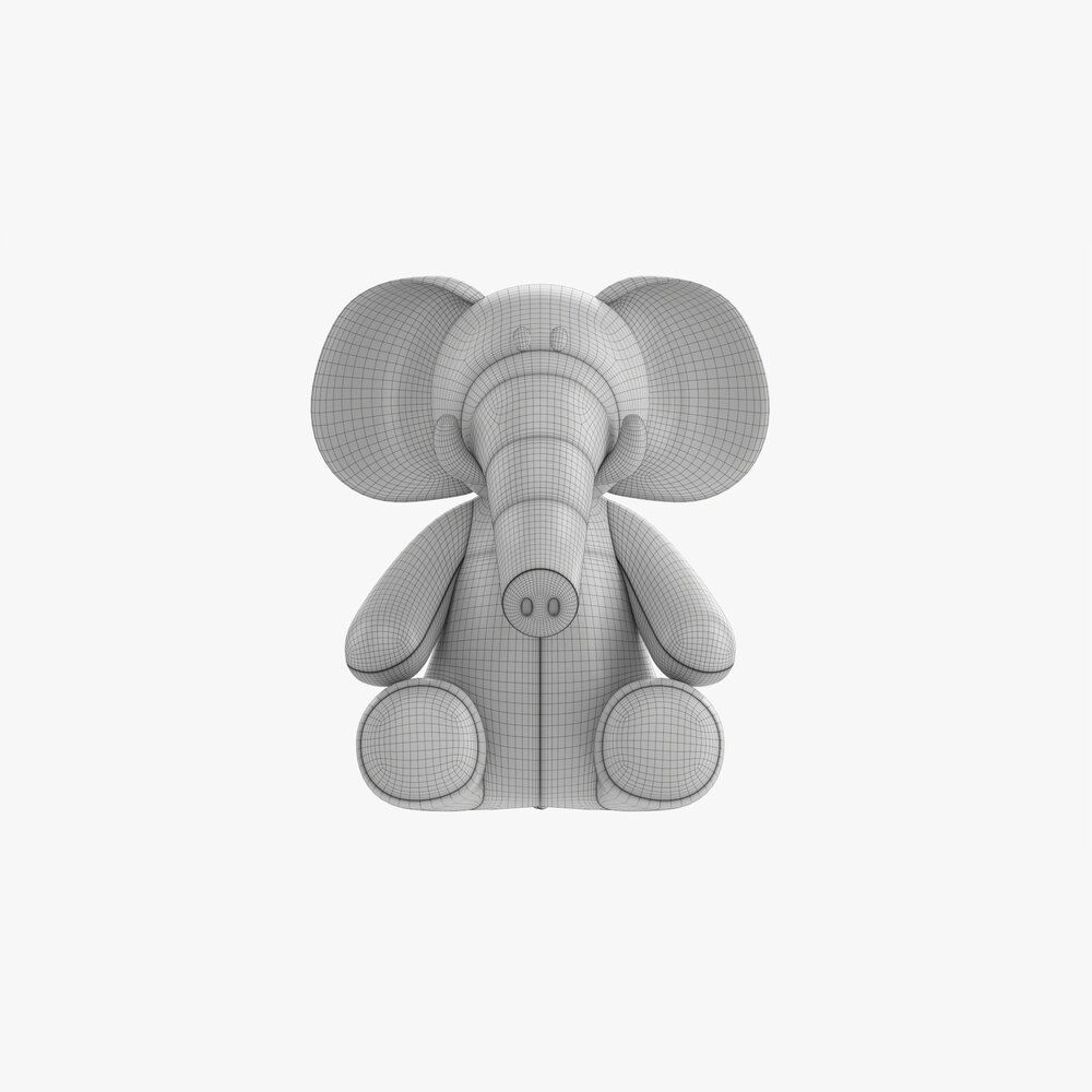 Elephant Soft Toy V1 3D model - Download Toys on 3DModels.org