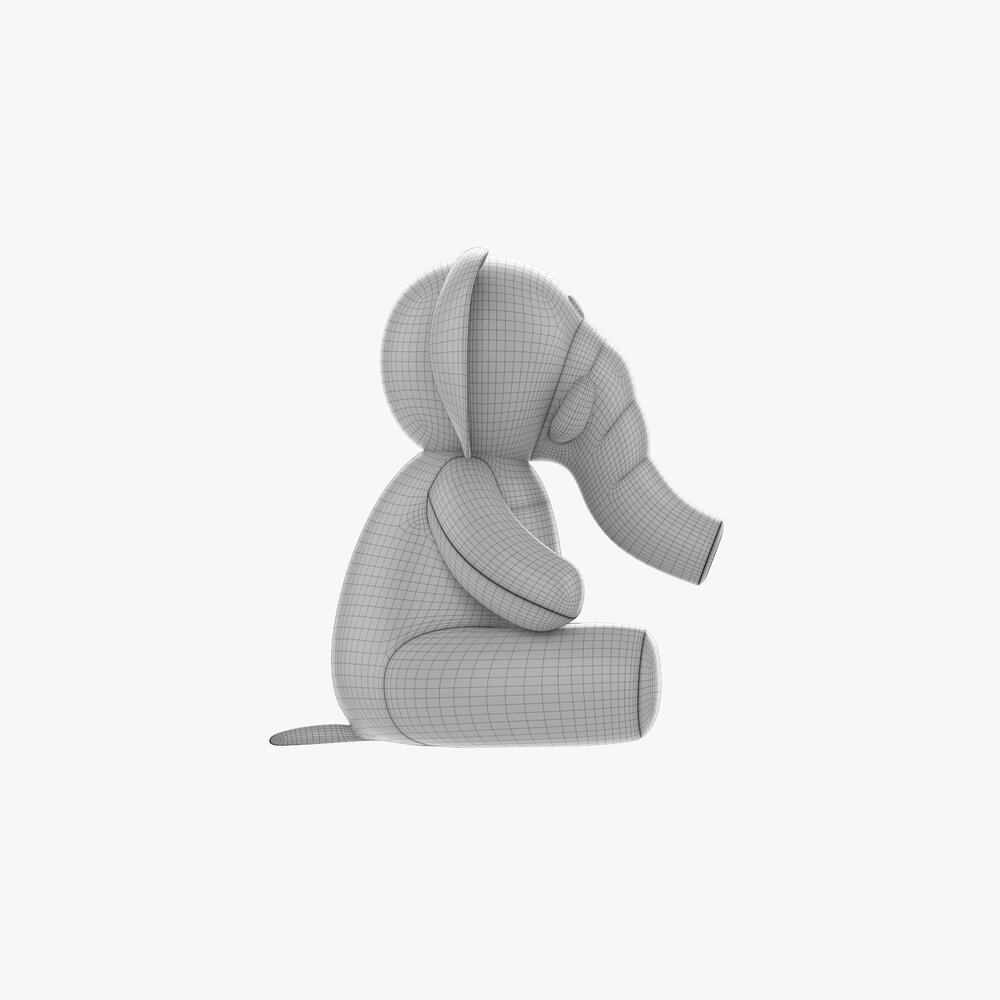Elephant Soft Toy V1 3D model - Download Toys on 3DModels.org