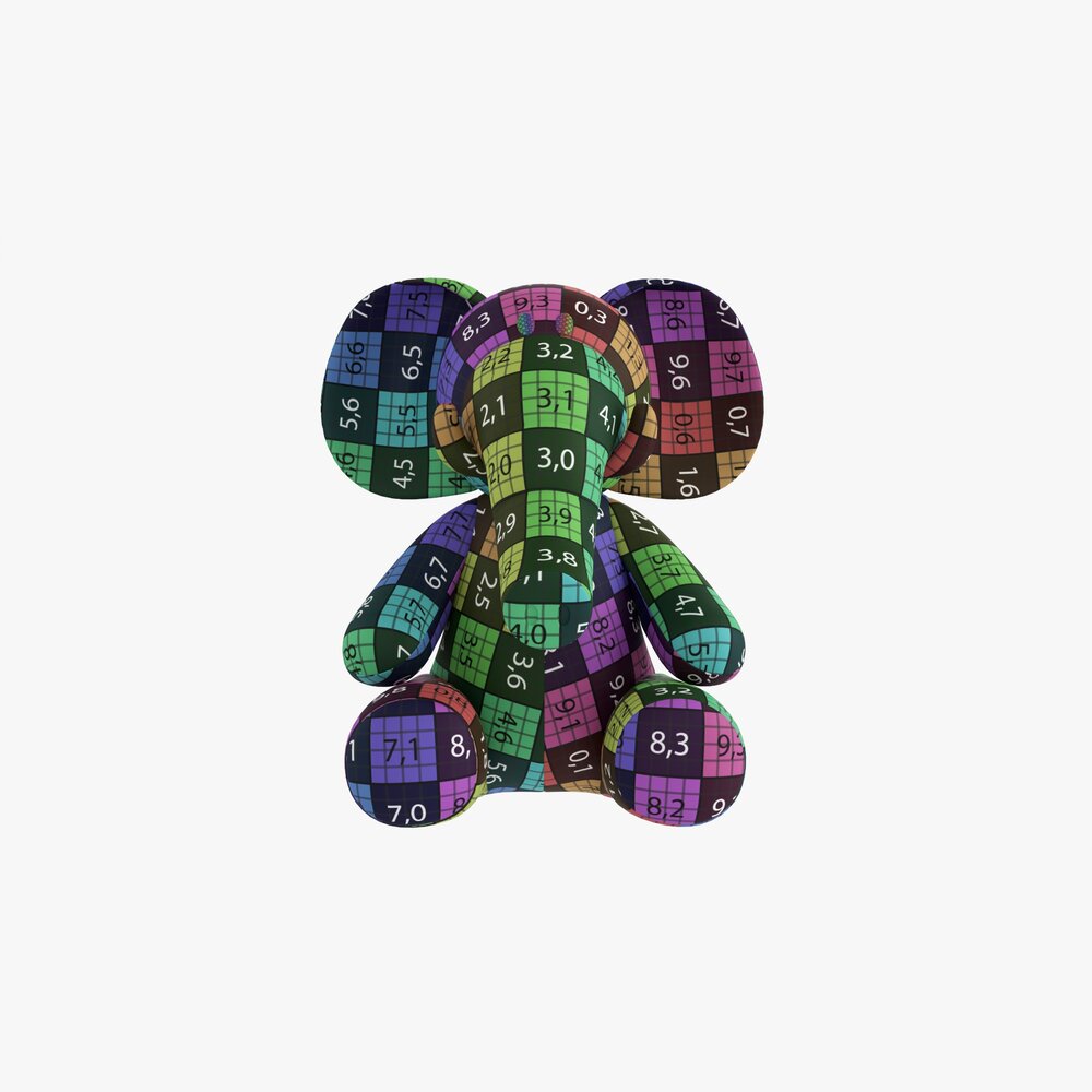 Elephant Soft Toy V1 3D model - Download Toys on 3DModels.org