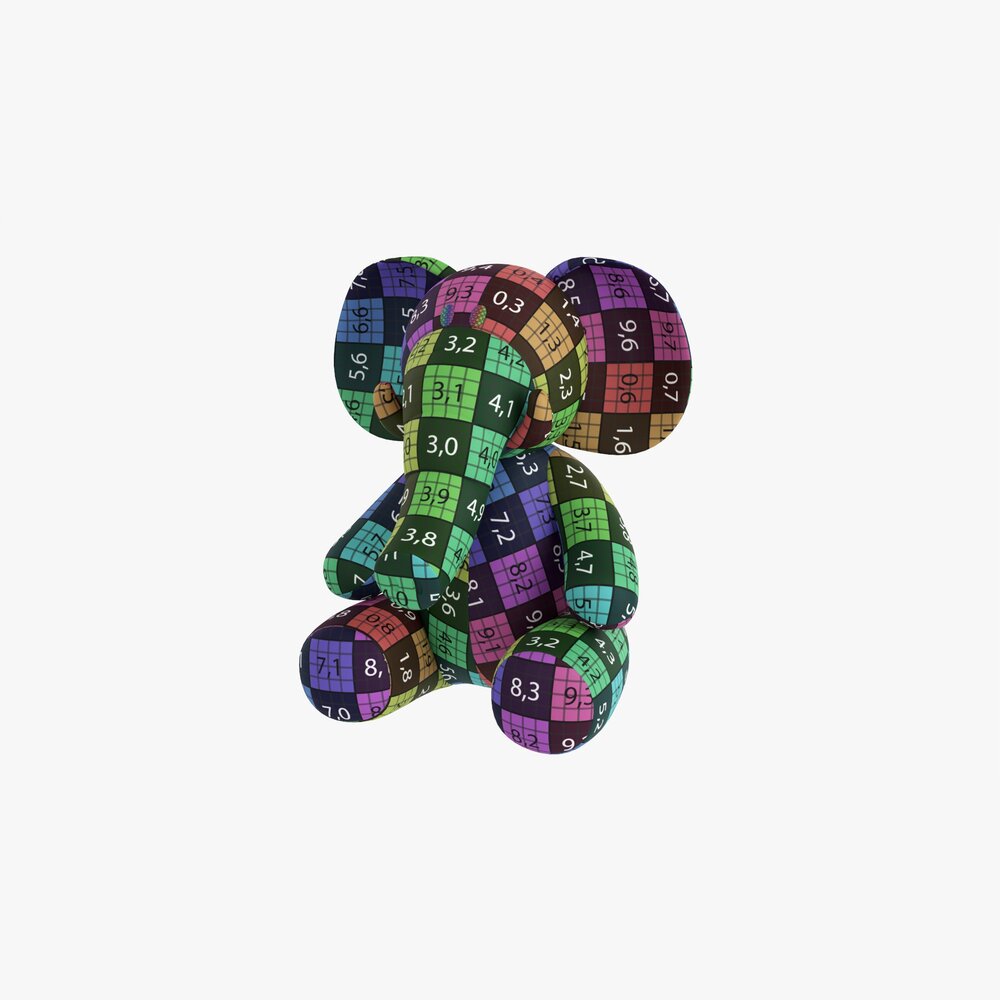Elephant Soft Toy V1 3D model - Download Toys on 3DModels.org